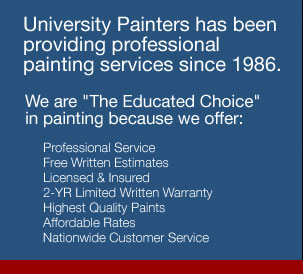 University Painters®, University Painters Official Website, House Painting